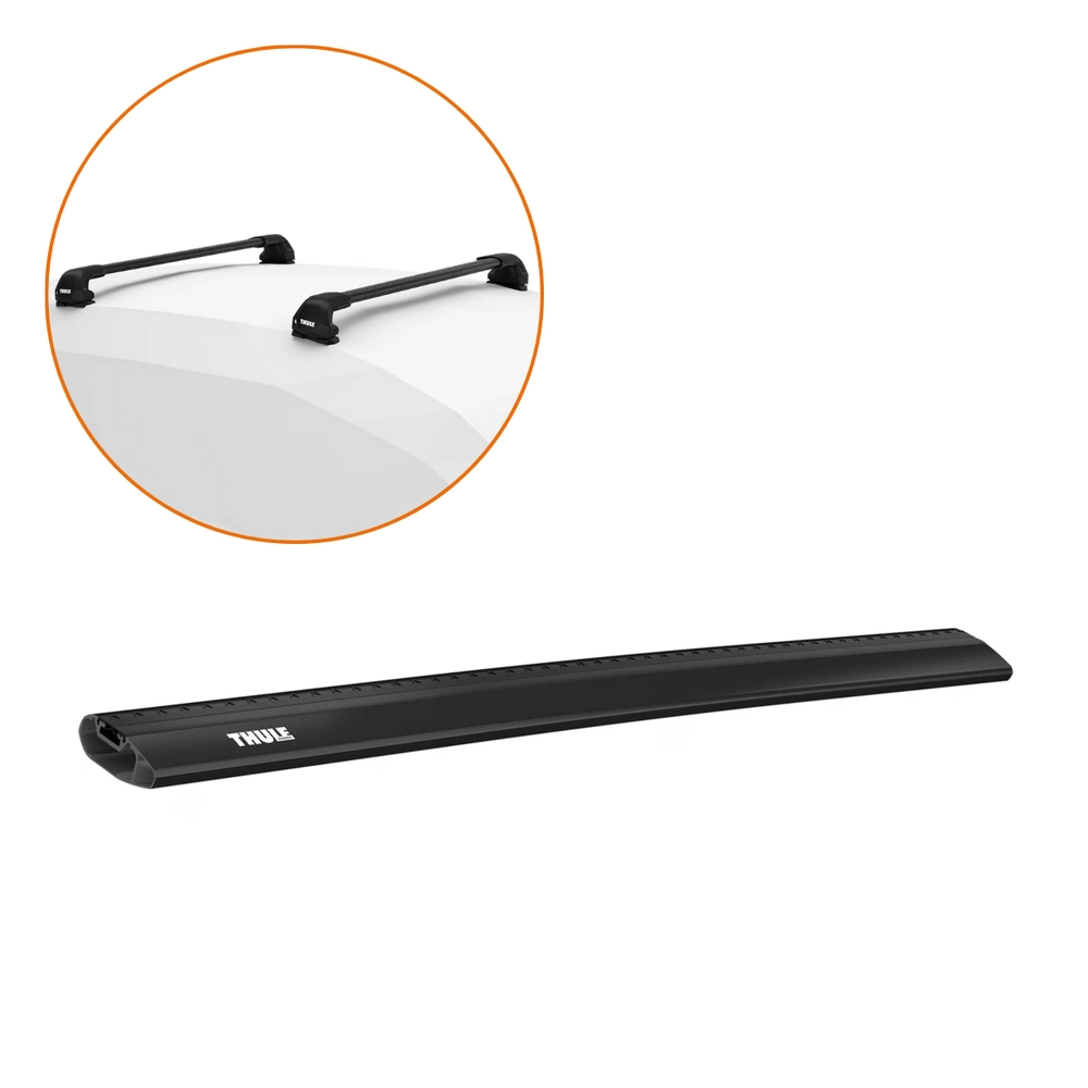 RACK DE TETO BMW THULE WINGBAR EDGE PRETO COMPLETO - THULE