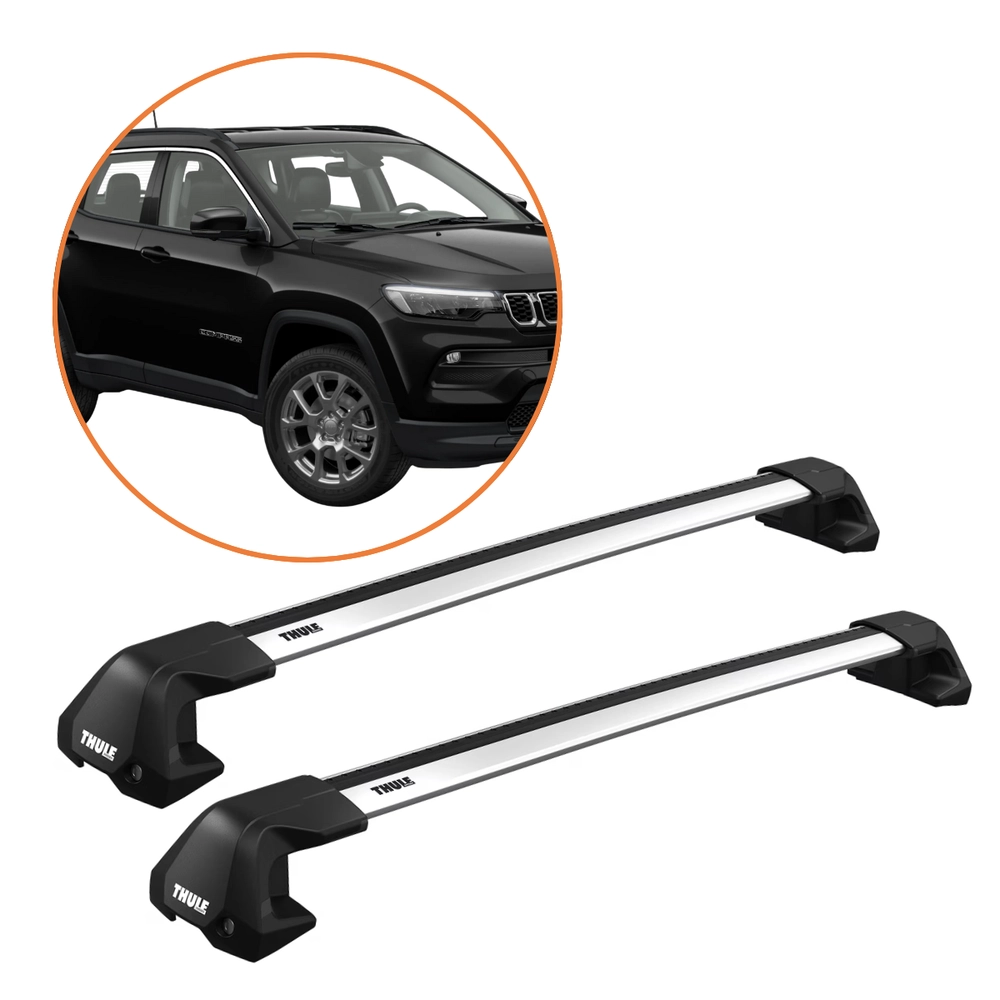 RACK DE TETO COMPASS THULE WINGBAR EDGE ALUMINIO COMPLETO - THULE