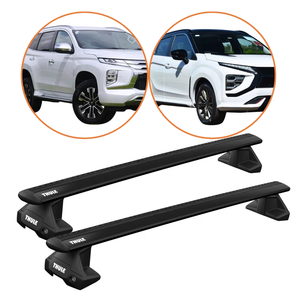 RACK DE TETO ECLIPSE CROSS PAJERO THULE WINGBAR EVO PRETO - THULE